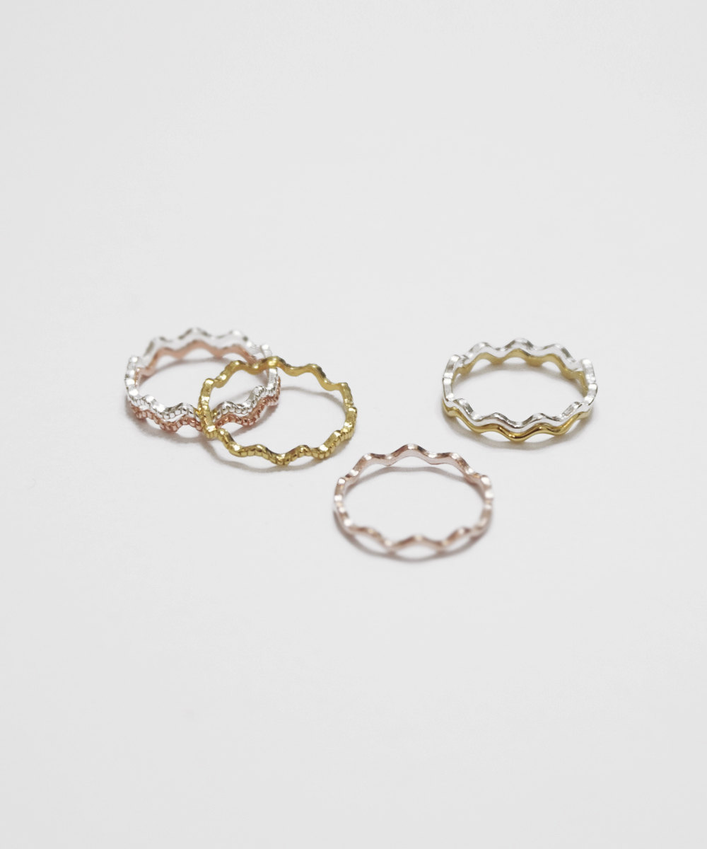 Simple Wave Pattern Ring,sterling Silver,rose Gold Ring,chevron Ring ...