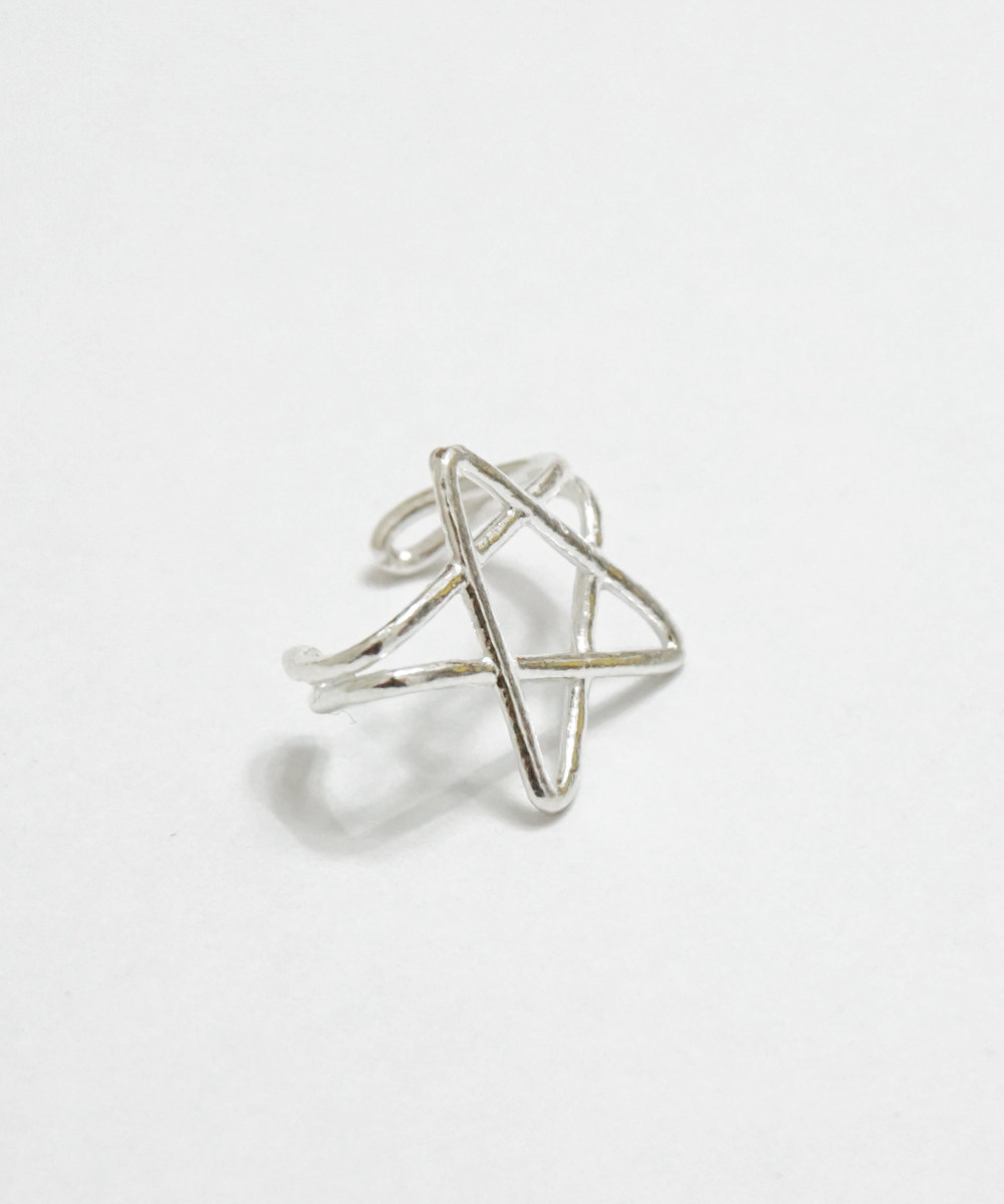 Silver Open Star Ear Cuff,sterling Silver,simple Earcuff,petite ...