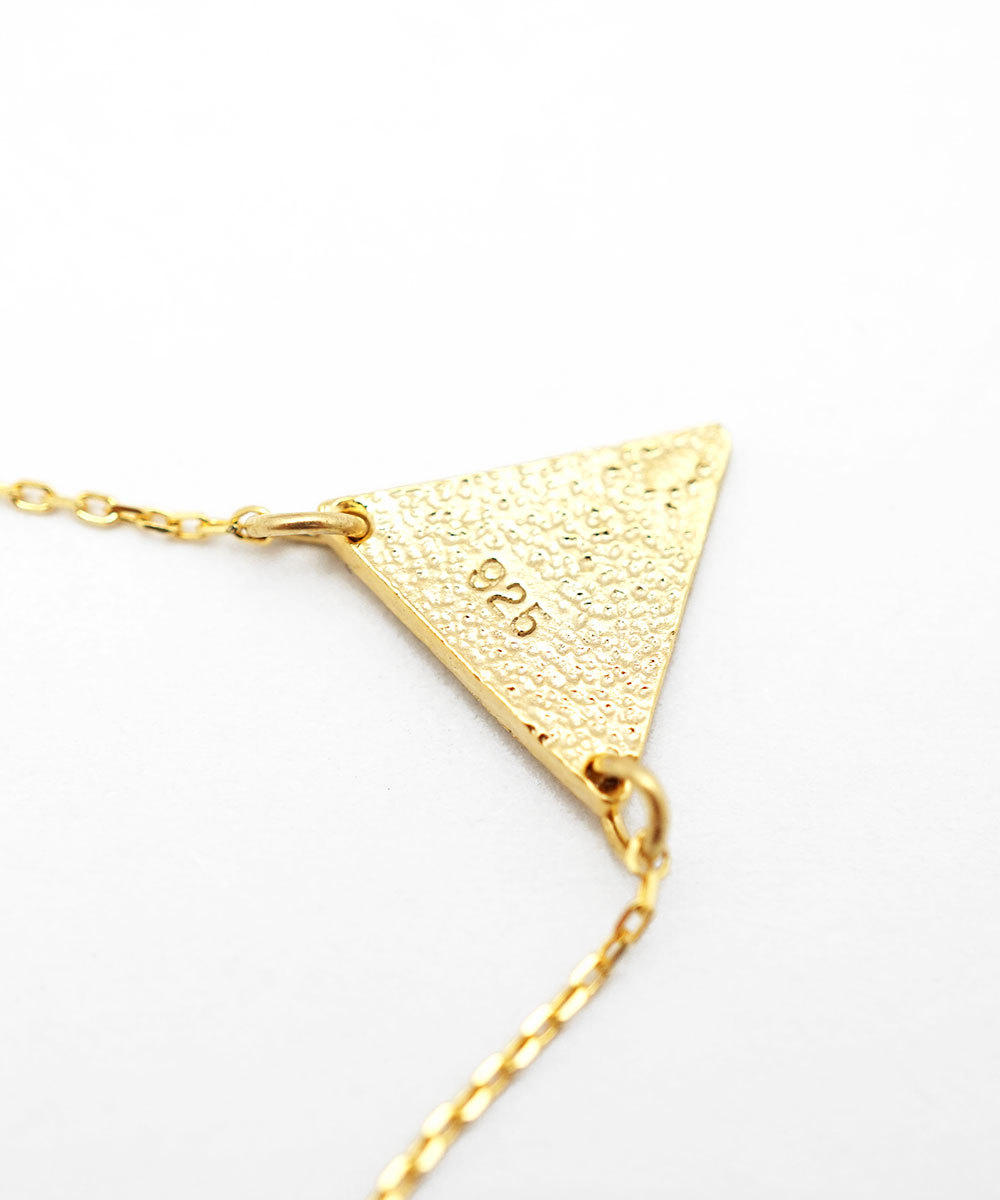 Gold Triangle Necklace,sterling Silver,geometric Jewelry,simple Jewelry ...